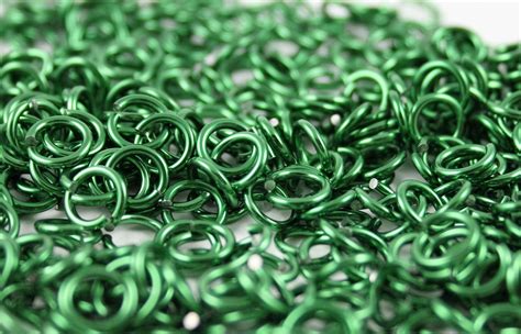 14 Anodized Aluminium Green Skippys Gems