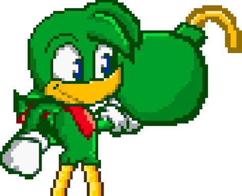Bean In Sonic Battle Pixel Art By Andreirei By Bartulex 24 On Deviantart