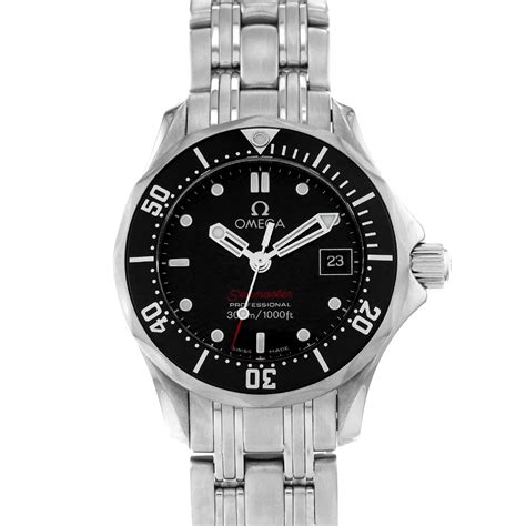 Omega Seamaster Diver 300 M 21230286101001 Black Quartz Ladies
