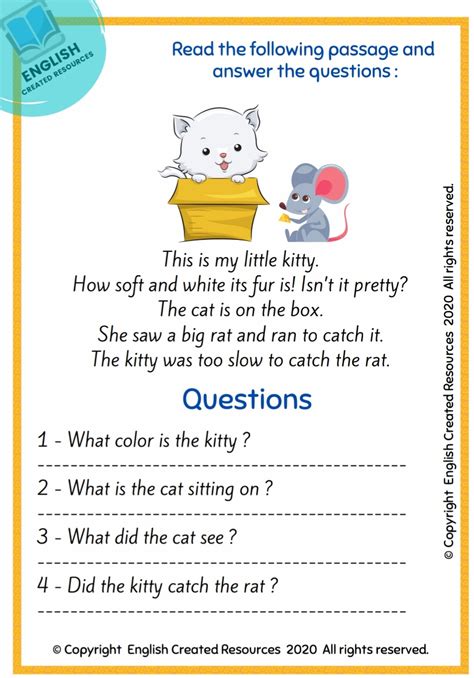 Grade 1 Reading Comprehension Story