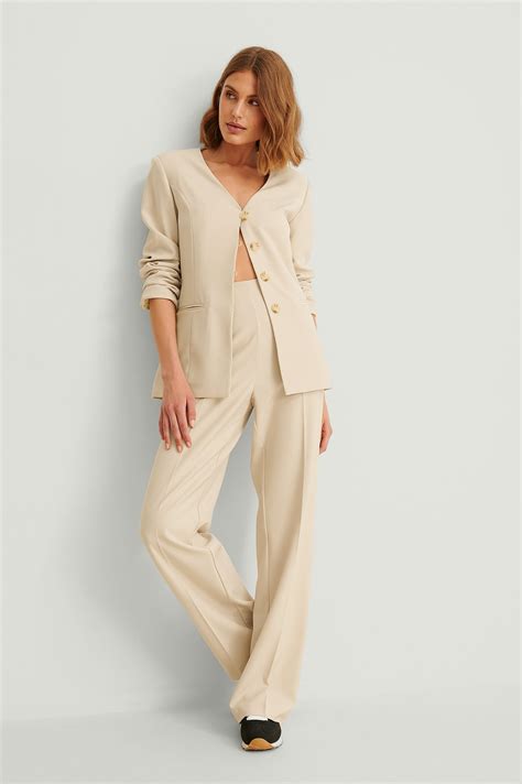 Recycled Tailored Suit Pants Grey Na