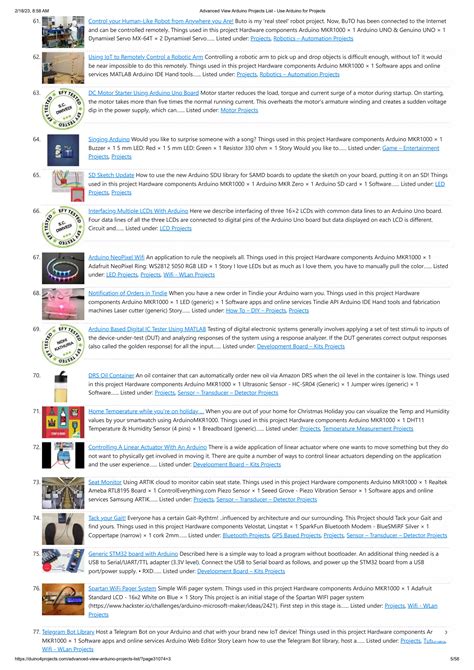 Advanced View Arduino Projects List Use Arduino For Projects 3pdf