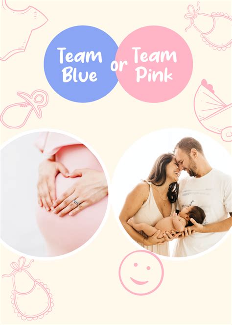 Free Gender Reveal Photo Booth Template To Edit Online