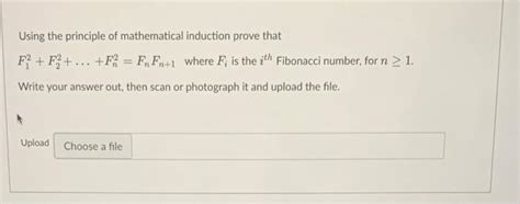 Solved Using The Principle Of Mathematical Induction Prove