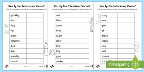 Intensiewe Vorme Aktiwiteit Teacher Made