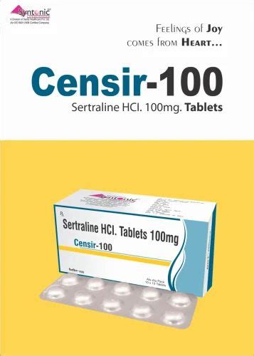 Sertraline 100 Mg Tablets At ₹ 15000stripe Sertraline Hydrochlorde