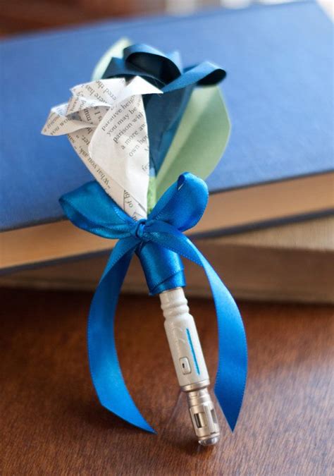 Sonic Screwdriver Dr Who Wedding Boutonniere Doctor Who Wedding