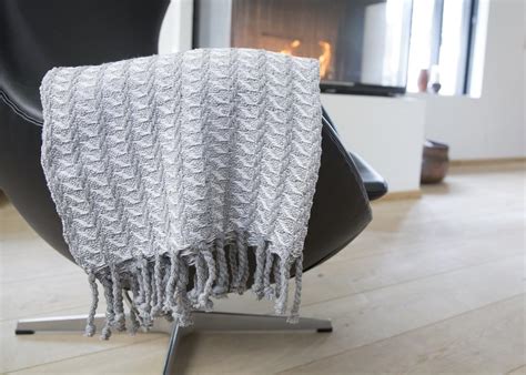 Bomullspledd Med Frynser I 100 Bomull 135 X 200 Cm Fra RugsNMore