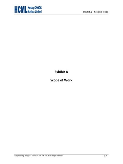 Exhibit A Sow Engineering Services Rev Pdf Specification