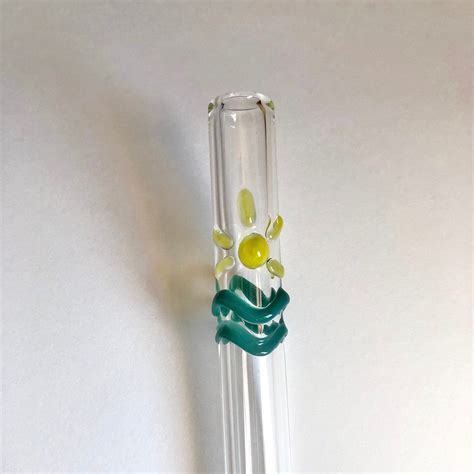 Boba Sunset Glass Straw Reusable Straws Glass Straws Etsy