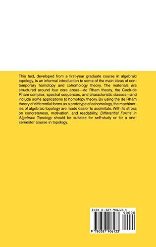 Differential Forms In Algebraic Topology Graduate Texts In Mathematics