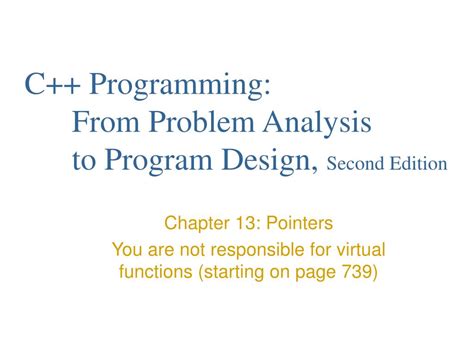 Ppt C Programming From Problem Analysis To Program Design Second