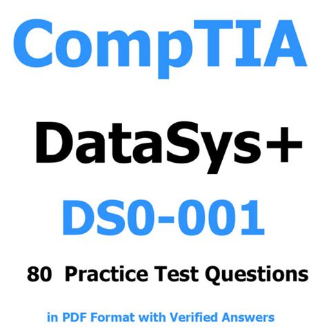 CompTIA DataSys DS0 001 Exam Practice Questions And Answers Exam