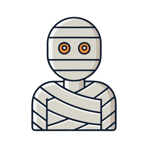 A Mummy Cartoon Vector For Halloween Premium Ai Generated Vector