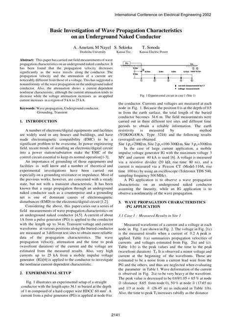 Pdf Basic Investigation Of Wave Propagation Characteristics On An