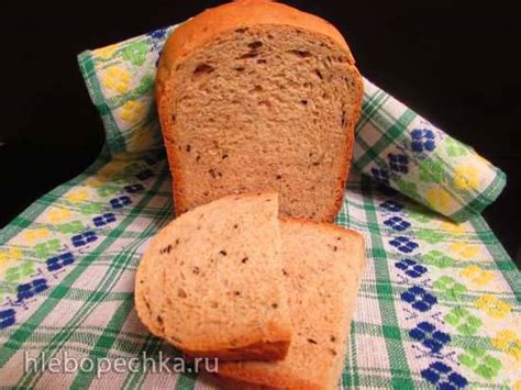Хлеб "Кунжутный" из муки 1 сорта и ржаной цельнозерновой в хлебопечке ...