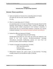 OS Tutorial Intro To OS Docx AICT OS Operating Systems Operating Systems Concepts