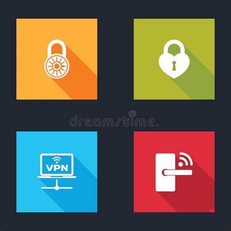 Set Safe Combination Lock Wheel Castle The Shape Of Heart Vpn Computer Network And Digital