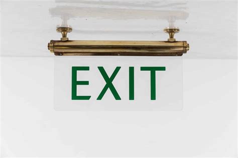 Flambosign Illuminated Exit Sign 1930s For Sale At Pamono