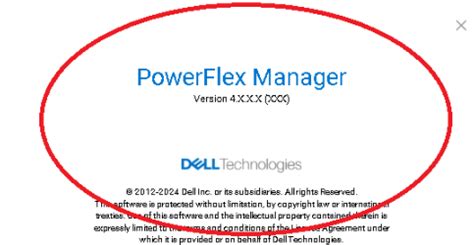PowerFlex 4 X PFMP UI Post Restore Operation Displays Version Incorrectly Dell St Kitts And