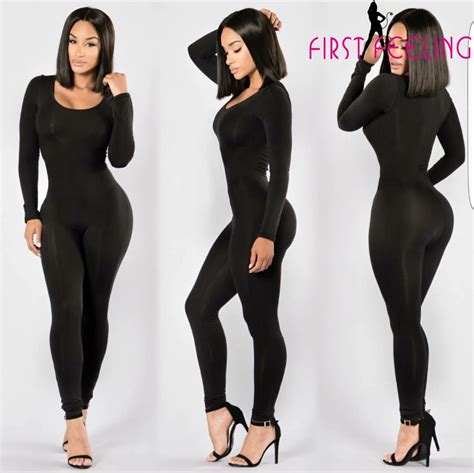Exotic Female Black Seamless Thin Bodysuit Sexy Dance Catsuit Erotic