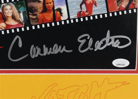 Carmen Electra Signed Baywatch 18x22 Custom Framed Photo Display Jsa