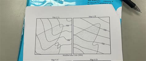 Solved XERCISE 4 1Maps 4 1A And 4 1B Show Outcrop Pattern Chegg