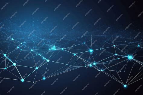 Premium Photo Abstract Plexus Technology Futuristic Network With Blue Background Wallpaper