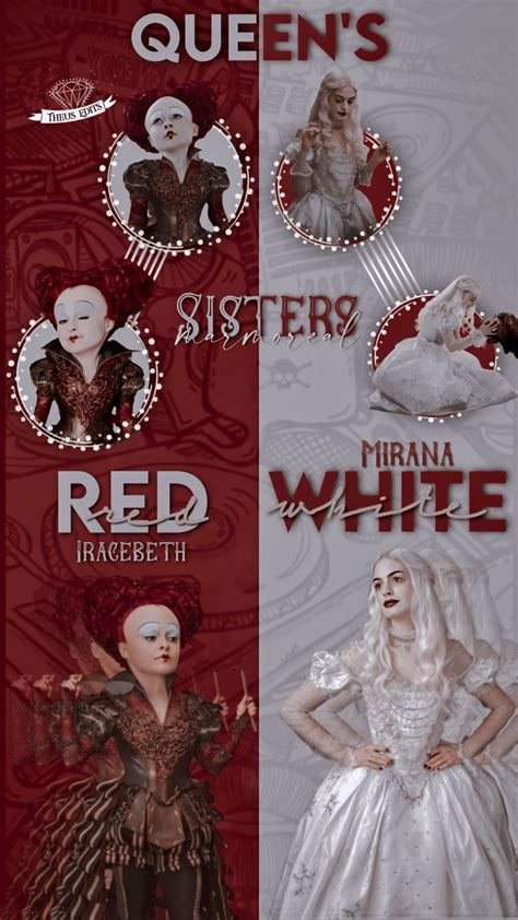Contrary Verse Red Queen And White Queen Alice In Wonderland