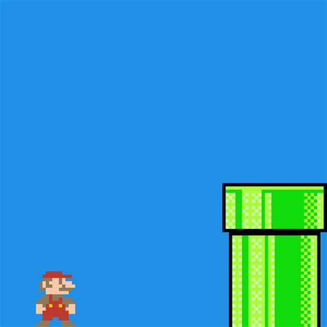Mario Going In The Pipe Pixilart