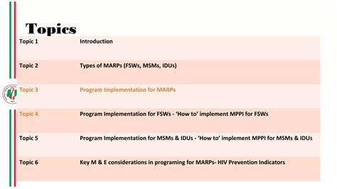 minimum prevention package intervention mppi operationalization ppt