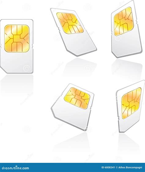 Sim Card Stock Vector Illustration Of Cell Phone Coverage 6008341
