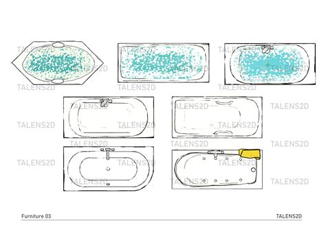 Bathroom Furniture Top View2d Furniture Top View For Floor Plans Png