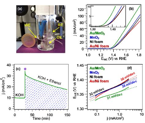 A Digital Photograph Of The Cell Used For Electrochemical Tests B