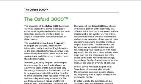 The Oxford 3000