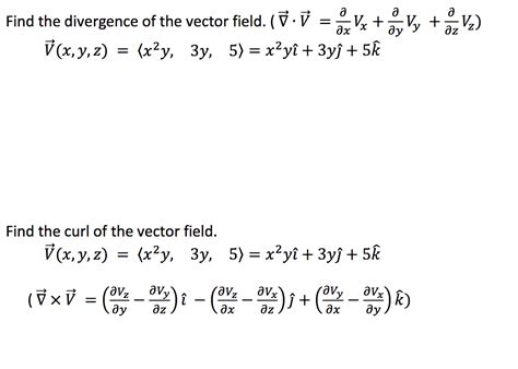 Solved Find The Divergence Of The Vector Field Chegg Com