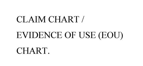 Prepare Patent Claim Charts Or Evidence Of Use Eou Charts By Deepanshu