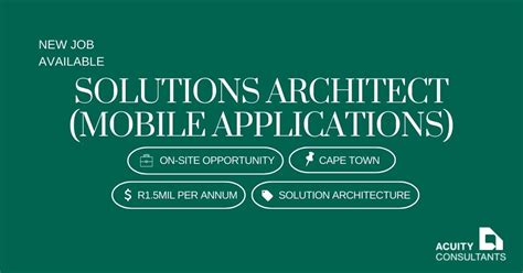 Acuity Consultants On Linkedin Solution Architect Mobile Applications