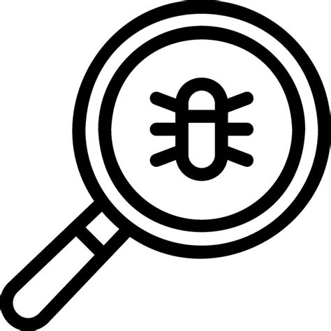 magnifying bug icon 51048510 vector art at vecteezy