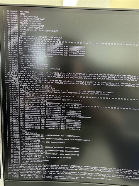 2004 Kernel Panic Not Syncing Fatal Exception Interrupt After Update Software Ask Ubuntu