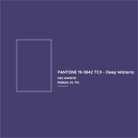 About Pantone 19 3842 Tcx Deep Wisteria Color Color Codes Similar