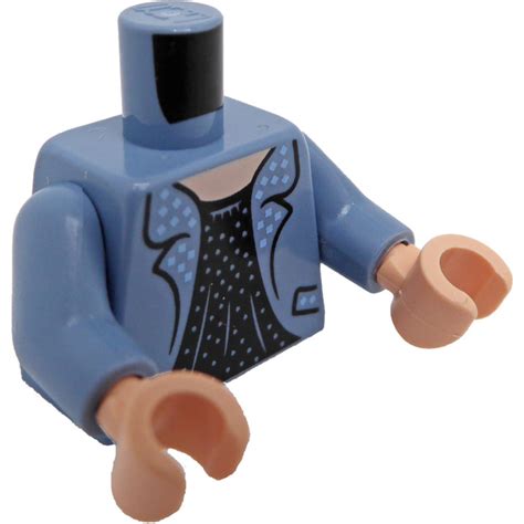 Lego Sand Blue Mary Cattermole Minifig Torso 973 76382 Brick Owl