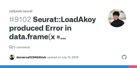 Seurat Loadakoya Produced Error In Data Frame X Mtx Xpos Y Mtx