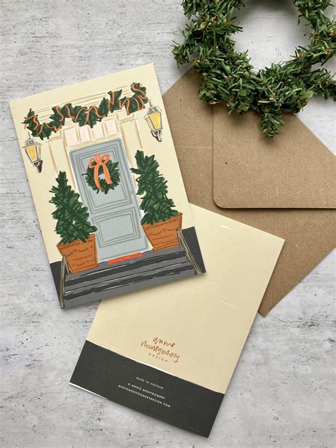 Christmas Front Door Greeting Card — Annie Montgomery Design