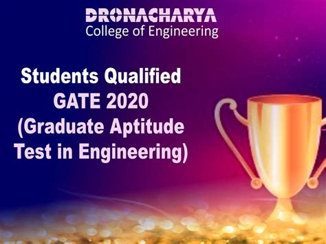 Gate Qualifiers Dronacharya College Of Engineering