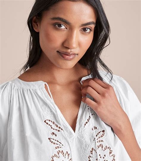 Cutwork Peasant Blouse Target Australia