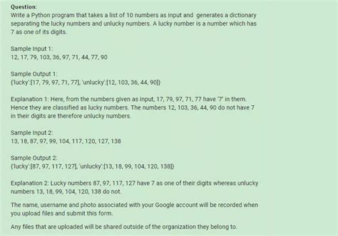 Solved Question Write A Python Program That Takes A List Of Chegg