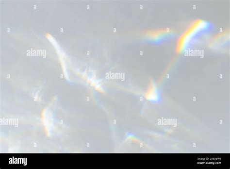 Blurred Dreamy Surreal Rainbow Light Refraction Overlay Background