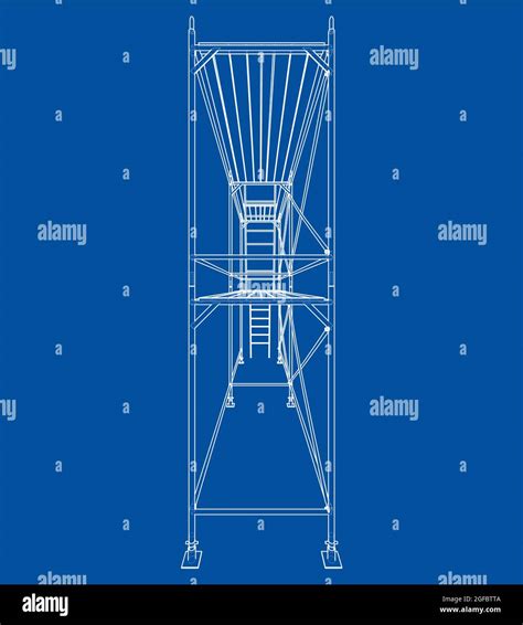 Prefabricated Scaffolding Vector Stock Vector Image And Art Alamy