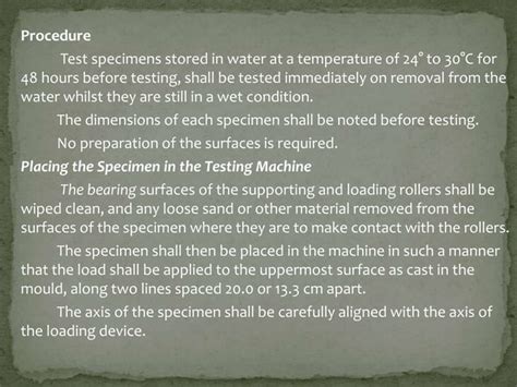 Flexural Strength In Concrete Test PPT